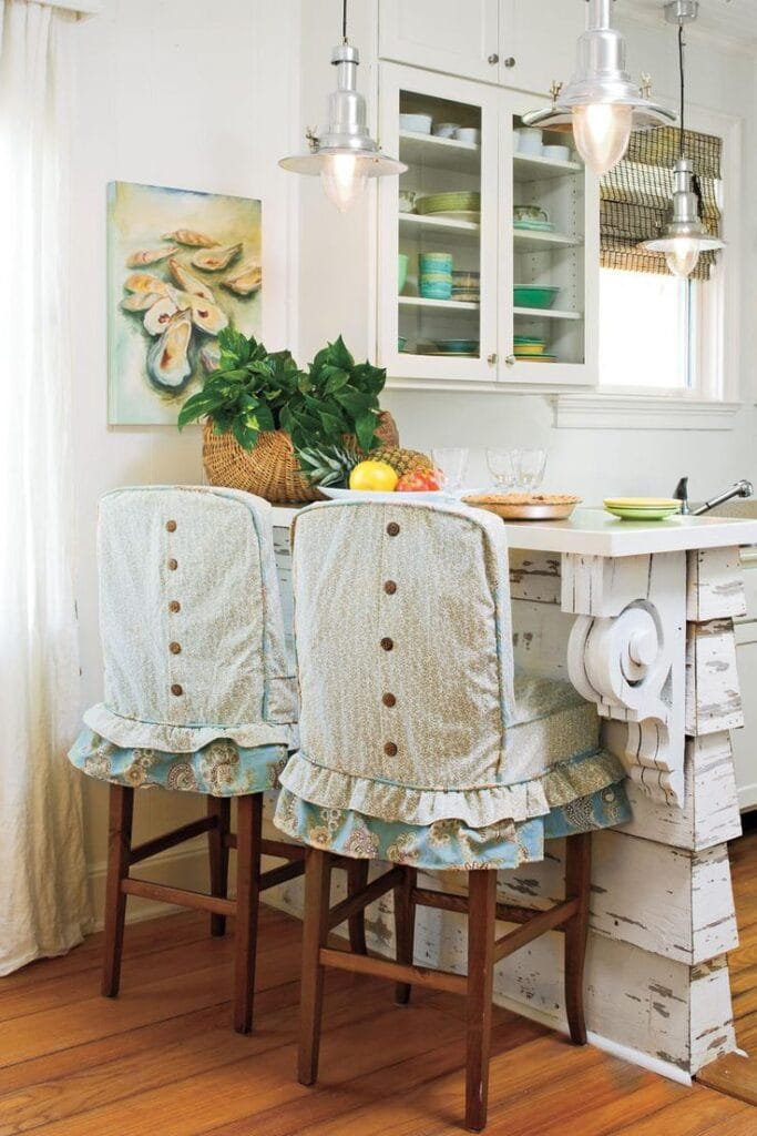 10 Cute-as-a-Button Dining Chair Slipcover Ideas - Mindful Hues