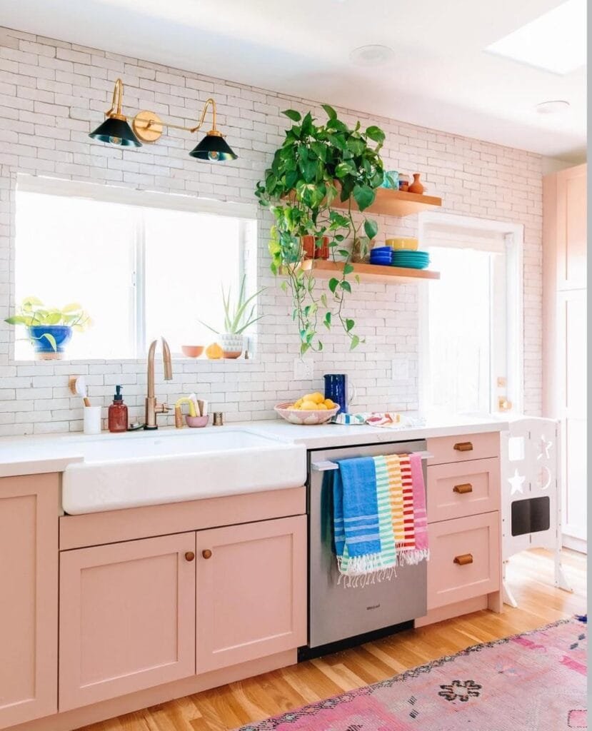15 Pink Paint Colors for Your Kitchen Cabinets - Mindful Hues