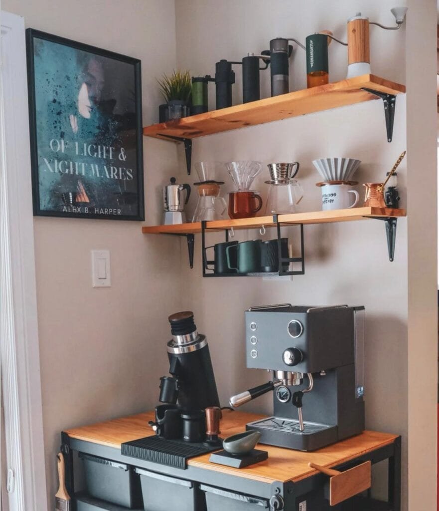 10 Cozy Small-Space Coffee Station Ideas | Home Coffee Bars